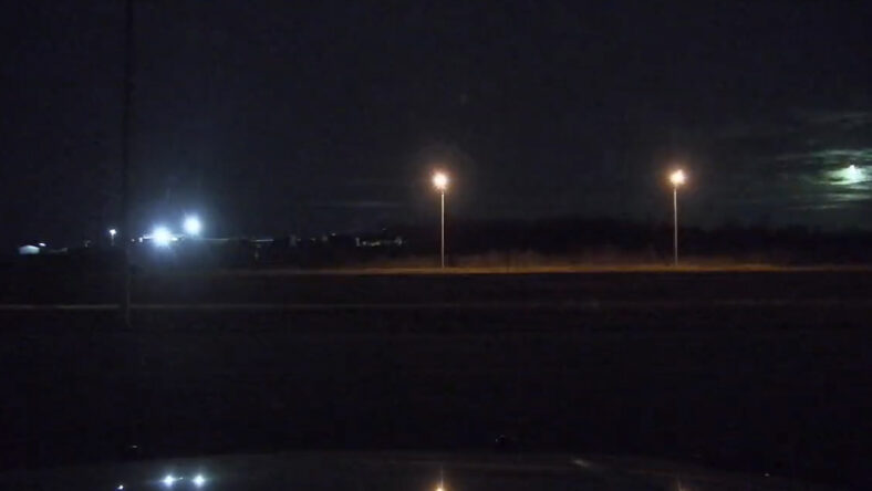 This Lucky Police Officer Caught Footage Of A Meteor Shower On Their ...