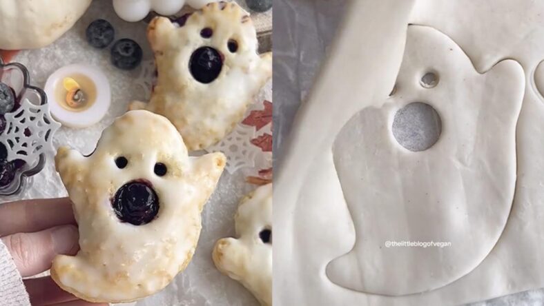These Vegan Blueberry Hand Pies Shaped Like Ghosts Are So Delicious It ...