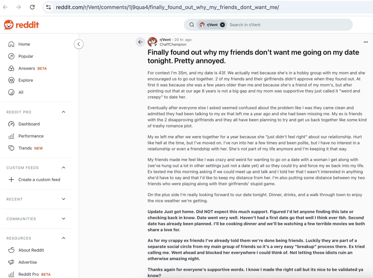 His Friends Tried To Sabotage His Date Since They Hoped He Would Get ...