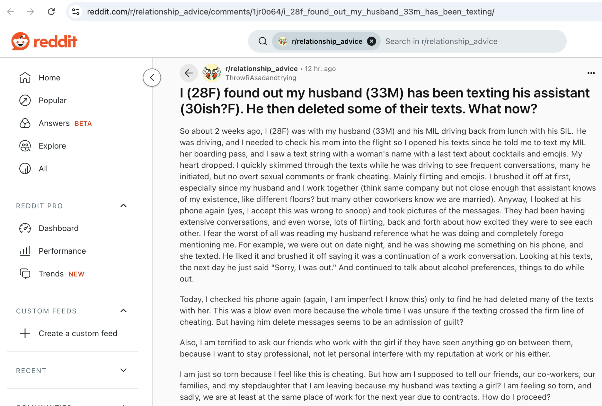 Her Husband Sent Flirty Messages To His Assistant And Then Deleted Them ...