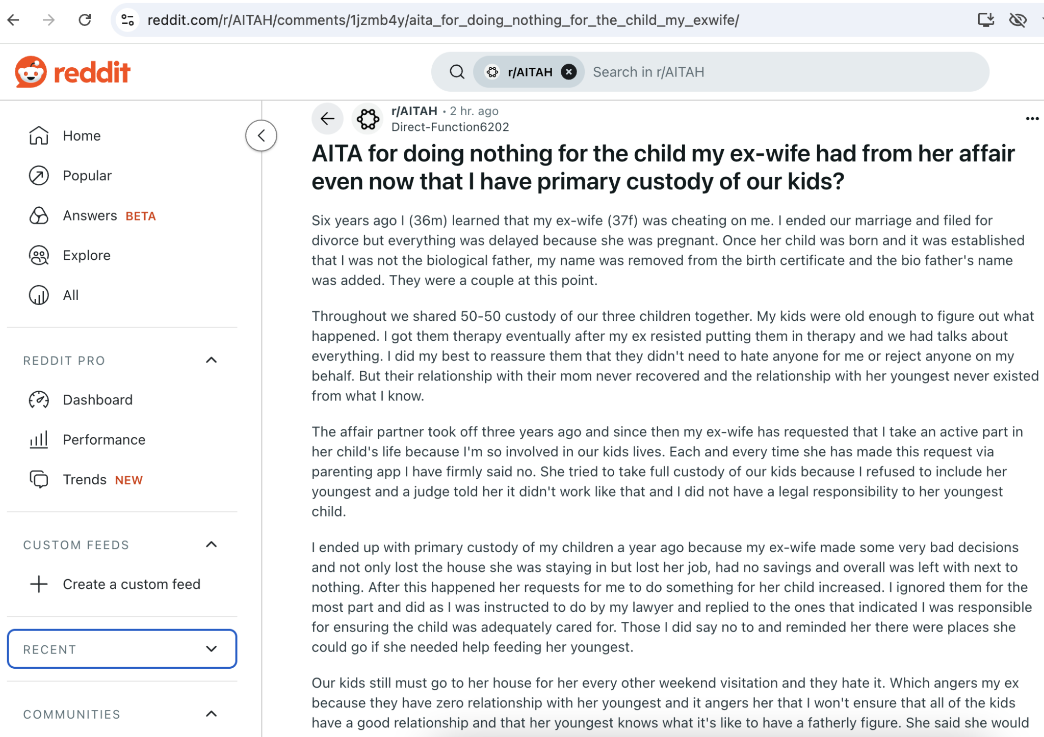 His Ex-Wife's Furious That He Won't Be A Dad To Her Affair Child - Chip ...