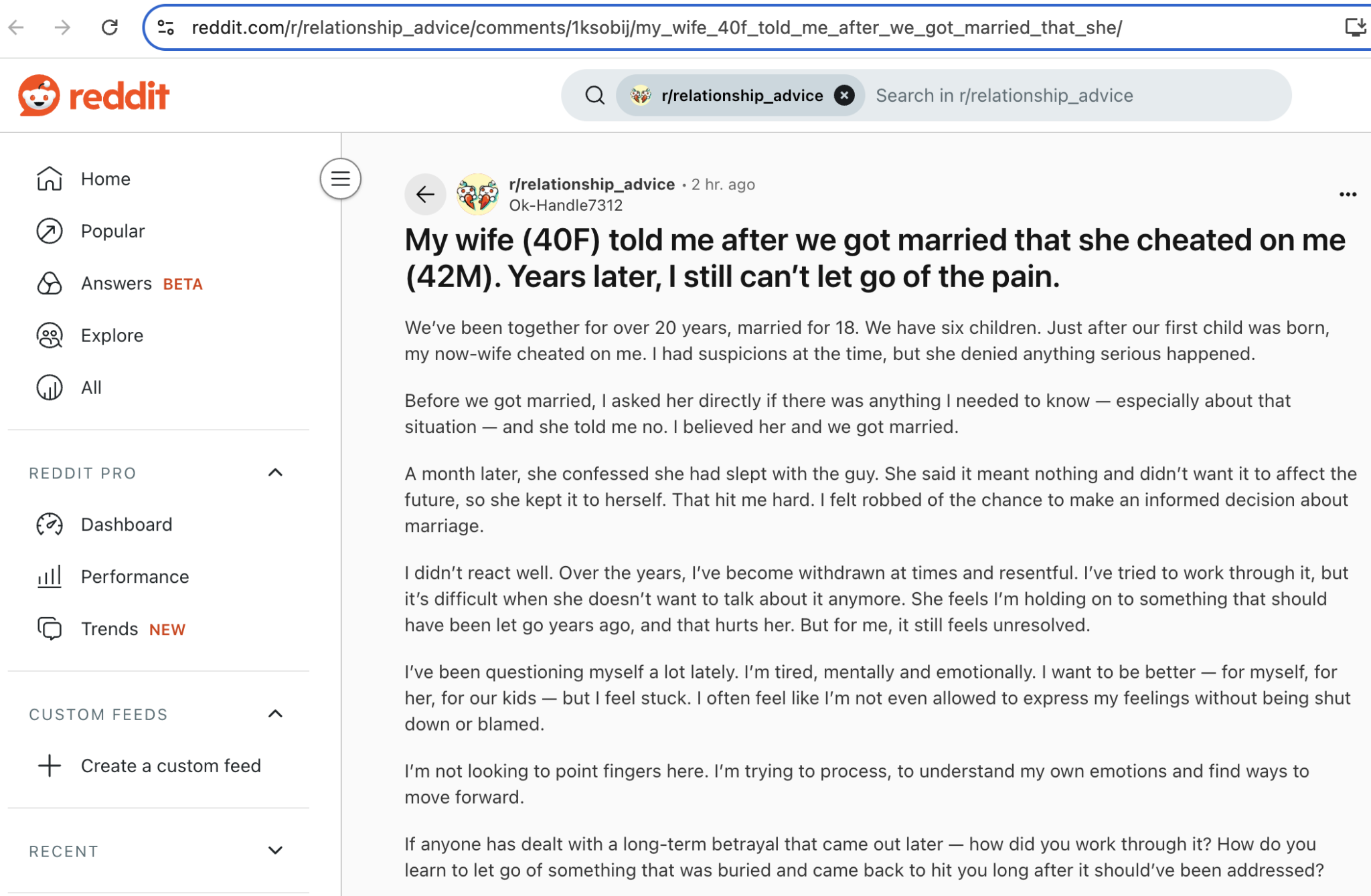 His Wife Cheated Before Their Wedding, And Only Told Him A Month After ...