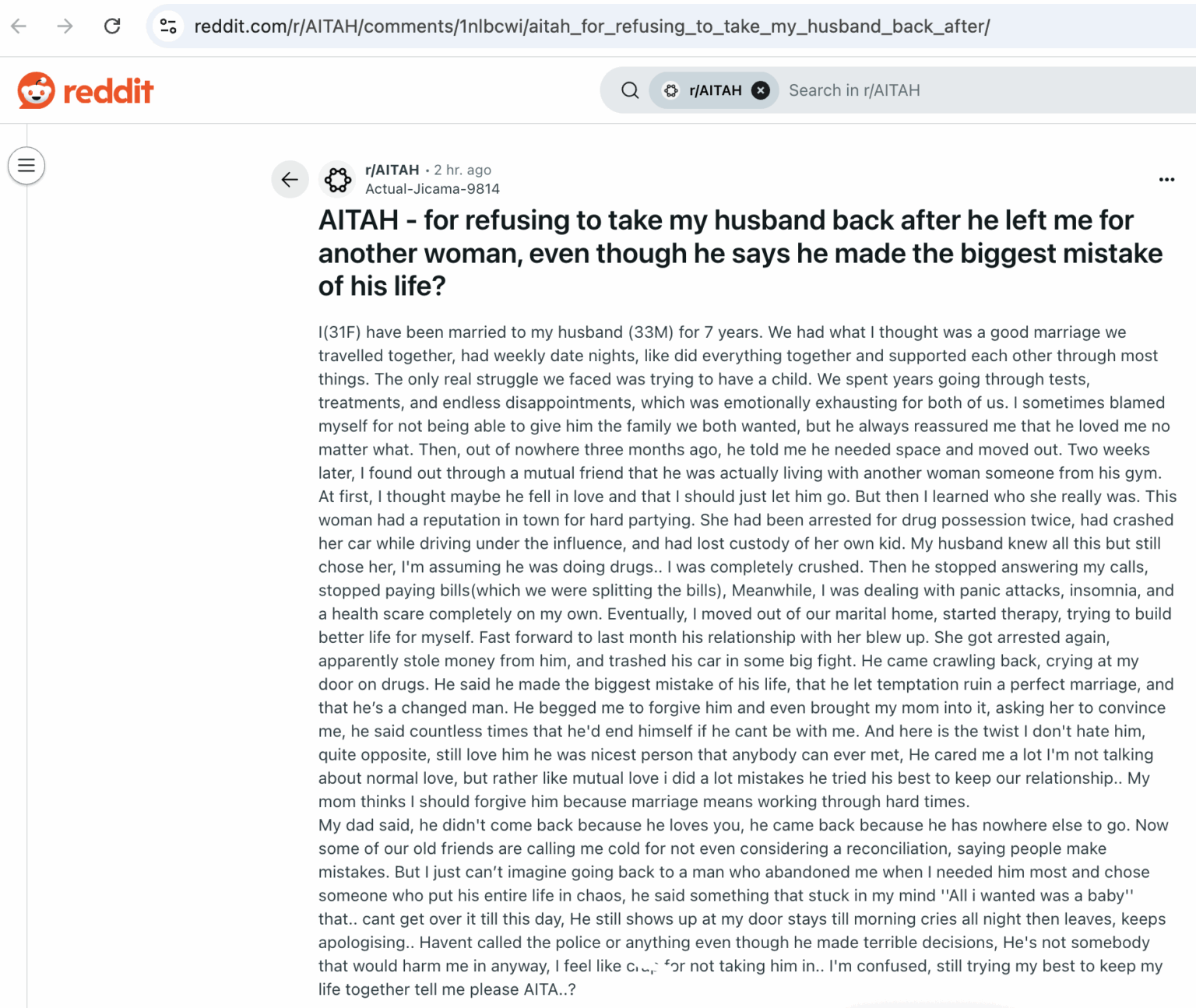Her Husband Left Her For Another Woman, Then Showed Up On Her Doorstep ...
