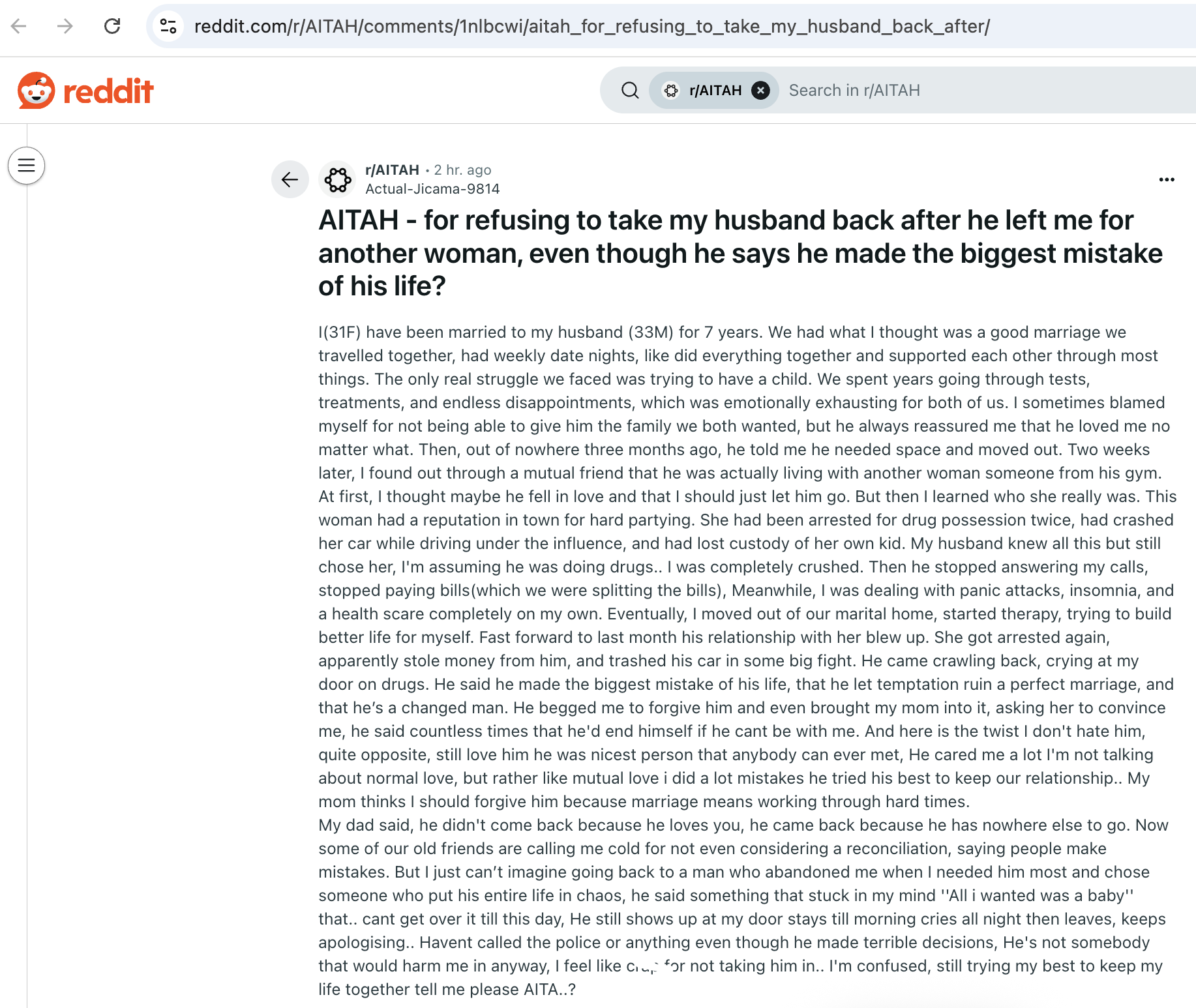 Her Husband Left Her For Another Woman, Then Showed Up On Her Doorstep ...