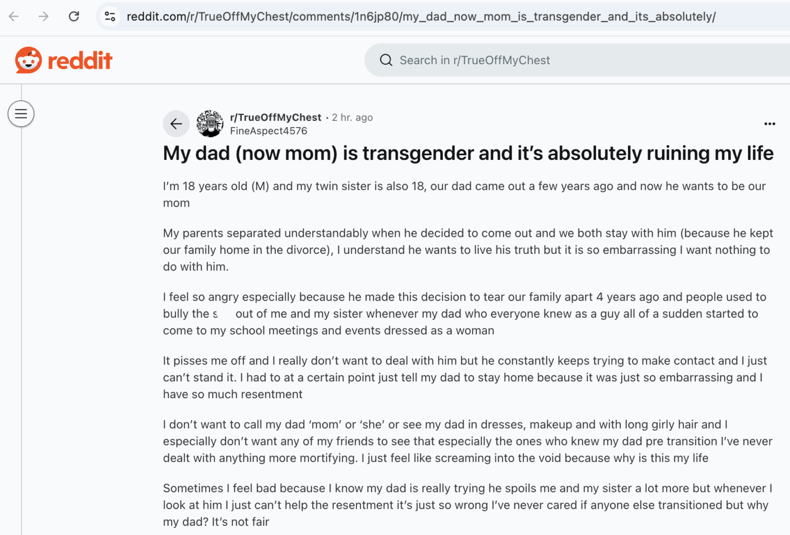 He's Embarrassed By His Dad Transitioning Into A Woman - Chip Chick