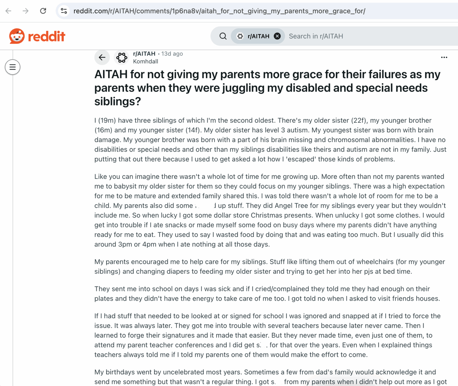 He Disowned His Parents For Forcing Him To Care For His Disabled ...