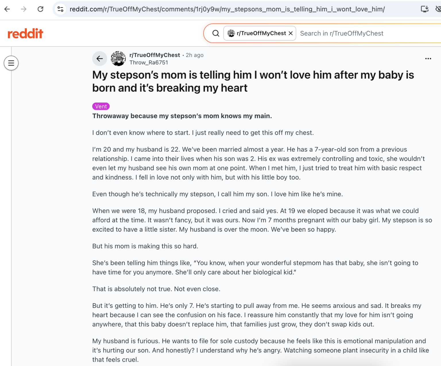 Her Stepson's Mom Told Him She Won't Love Him Anymore After She Has Her ...