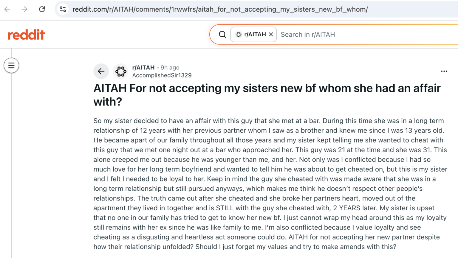 She Doesn't Approve Of Her Sister's New Boyfriend Because She Met Him ...