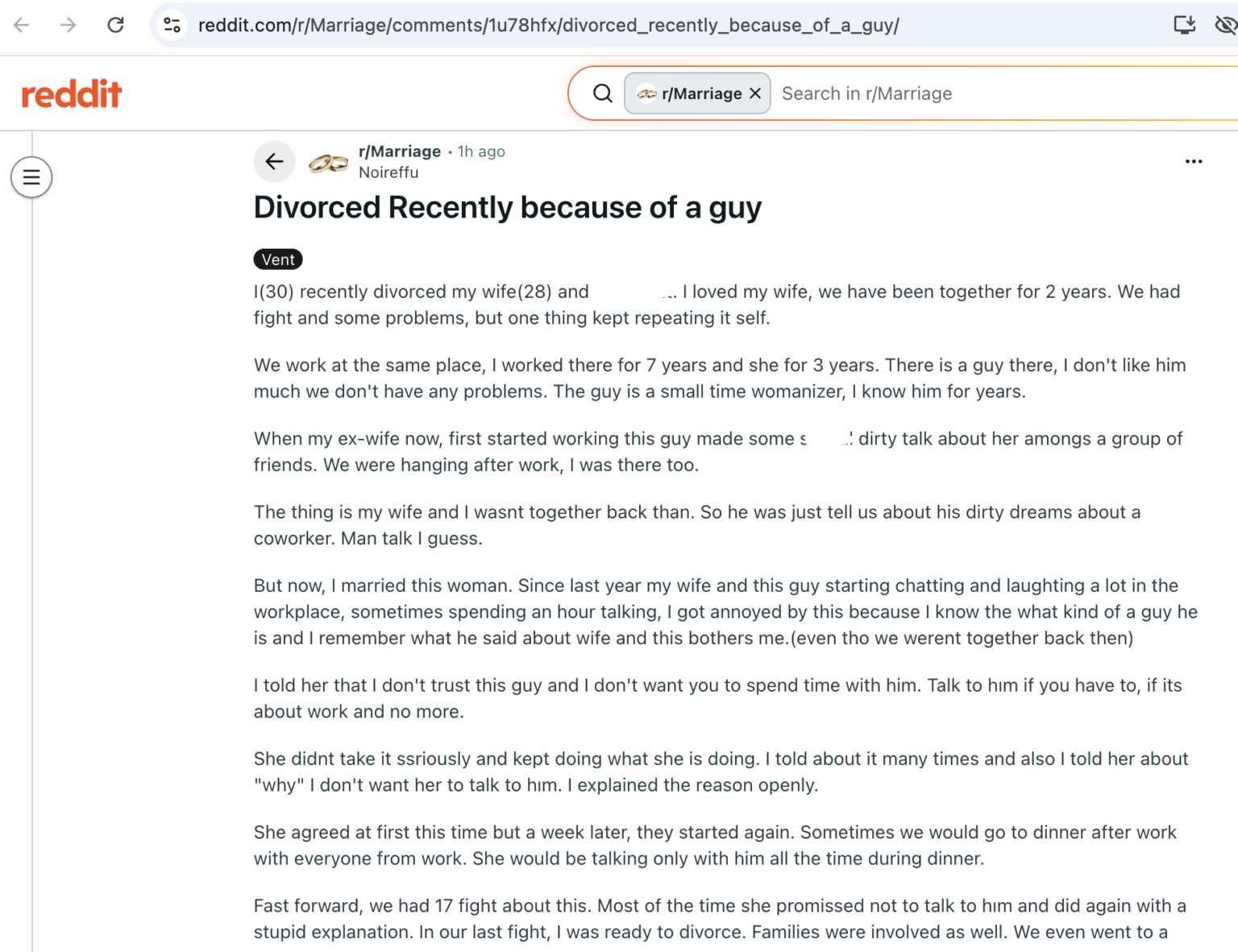 He Divorced His Wife After Getting Into 17 Fights With Her About One Of ...